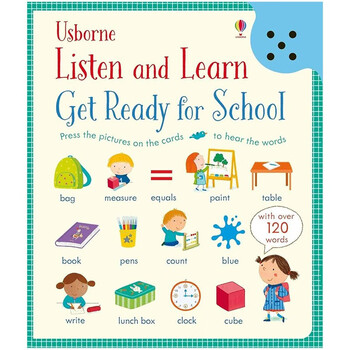 现货Get Ready for School 语言发声书：入学准备 有声童书 3-6岁