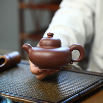 顾彦淞【华颖】宜兴名家纯全手工紫砂壶原矿
