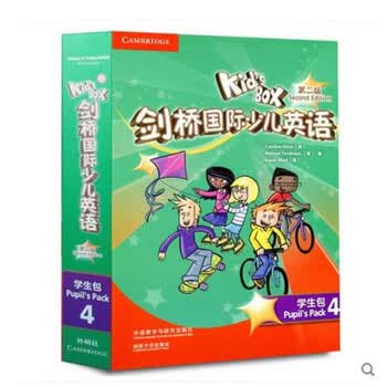 包邮正版外研社Kid's Box剑桥国际少儿英语 4（第二版）学生包 点读版