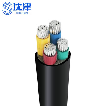 【沈津ZR-VLV-0.6/1KV-4*50】沈津 ZR-VLV-0.6/1KV-4*50国标铝芯阻燃电力电缆 1米【行情 报价 价格 评测】-京东