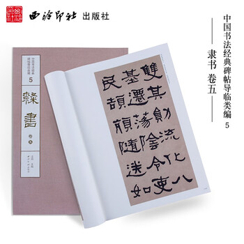 【旗舰正版】1版1印隶书卷五 中国书法经典碑帖导临类编 伊秉绶何绍基临张迁碑 隶书毛笔书法字帖碑帖经典收藏临摹鉴赏本 西泠印社