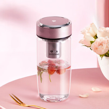 万象玻璃杯单层加厚鹅蛋杯带滤网泡茶杯小巧可爱随身水杯高颜值杯子 370ml-香槟金-U269【图片 价格 品牌 报价】-京东