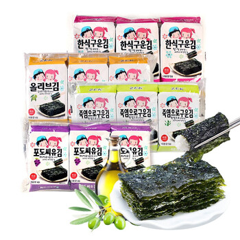 【Zek韩国进口ZEK香脆紫菜烤海苔经典多味休闲零食12包54g】 ZEK 韩国原装进口多口味烤海苔12包 即食休闲零食大礼包 儿童零食必备54g【行情 报价 价格 评测】-京东