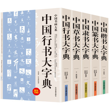 正版 中国书法大字典全五册行书楷书草书隶书篆书字典 收录历代名家书法字迹之演变中国书法大全五体字典米