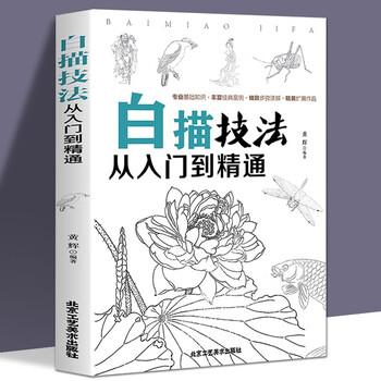 正版白描技法从入门到精通 工笔画人物花卉绘制技法大全绘制技法绘画基础教程书籍 绘画书籍 国画入门书籍教程画画书籍艺术