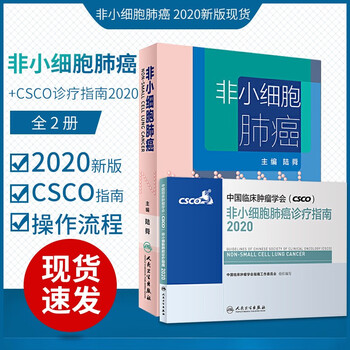 现货包邮 全2册中国临床肿瘤学会（CSCO）非小细胞肺癌诊疗指南2020+非小细胞肺癌 配增值