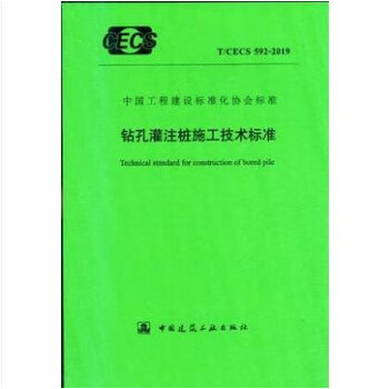 现货T/CECS 592-2019 钻孔灌注桩施工技术标准