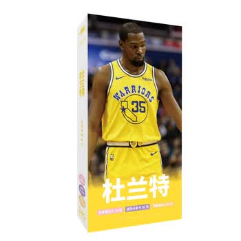 体育球星NBA明信片乔丹科比詹姆斯哈登库里艾弗森足球梅西C罗周边 杜兰特明信片(封面随机)
