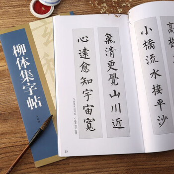 柳体集字帖 柳公权玄秘塔碑 集字对联/古诗/古文 米字格楷书书法毛笔单字放大版练字帖 上海书画出版社