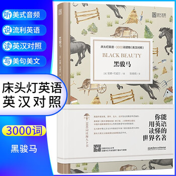 床头灯英语 中英文对照世界文学名著双语版读物 中文英汉互译系列读本 初中高中生课外书阅读 黑骏马 英汉对照
