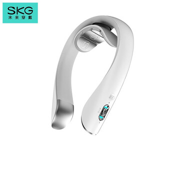 【SKGK5-2】SKG 颈椎按摩器颈部按摩仪脖子肩颈护颈仪热敷电脉冲颈椎按摩仪全新颈椎按摩仪 K5-2白色【行情 报价 价格 评测】-京东