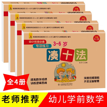 全4册 幼儿学前数学 幼小衔接专项练习