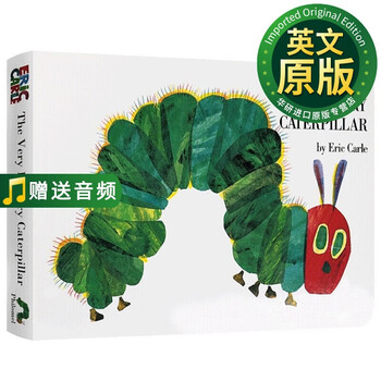 好饥饿的毛毛虫 英文原版绘本 The Very Hungry Caterpillar 廖彩杏书单