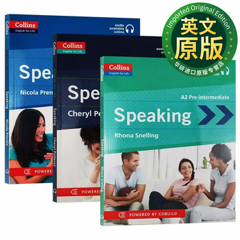 柯林斯生活英语口语3本套装 英文原版 English for Life Speaking 初级中级