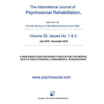 International Journal of Psychosocial Rehabilit