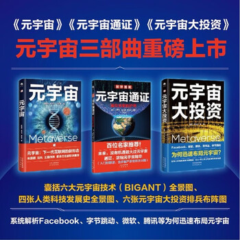 （全3册）元宇宙+元宇宙通证+元宇宙大投资 中译出版社