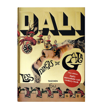现货TASCHEN英文原版Dali达利的菜谱 卡拉的晚宴艺术作品集疯狂达利大师绘画书籍食谱画册现实主义