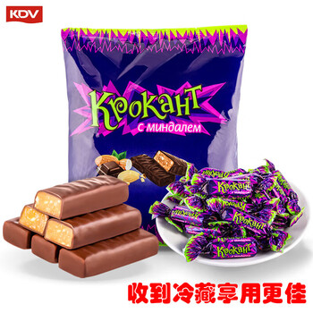 【KDV俄罗斯KDV紫皮夹心糖500g】KDV紫皮糖俄罗斯进口糖果巧克力500g70颗儿童休闲零食结婚喜糖礼物【行情 报价 价格 评测】-京东