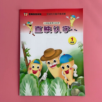 直映认字正版教材送识字动画12册礼盒装看图认字形象认字识字书儿童早教看图幼儿园阅读宝宝启蒙识字卡片一年级直映识字0-3-6-8岁幼小衔接幼儿园1494字快速认字早教训练图文识字正版教材在线学字动画 配