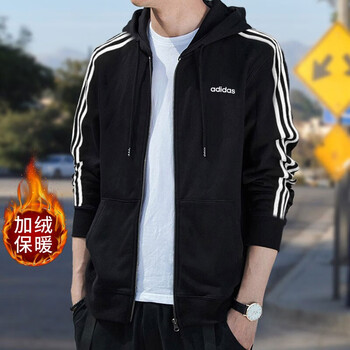 Adidas阿迪达斯男装茄克秋季新款时尚运动服针织连帽休闲夹克外套GK9032 DQ3101/加绒 XS【图片 价格 品牌 报价】-京东