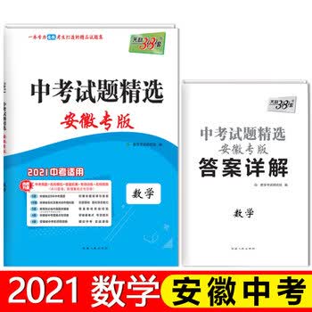 天利38套 安徽专版 数学 2021中考适用 中考试题精选