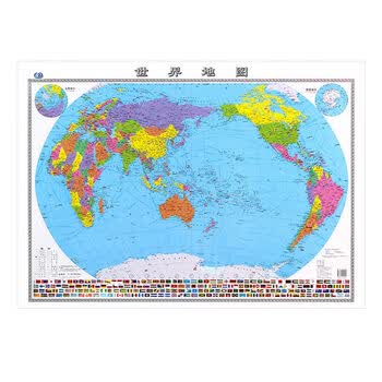 中国地图和世界地图2021中小学生高中生 大号家用防水墙贴1.1米 世界地图共1张