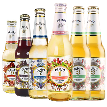 诱惑（TEMPT）丹麦品牌果味啤酒 诱惑1/3/7/8/9号Cider西打酒女士酒瓶装整箱 330mL 6瓶 诱惑全家福组合【图片 价格 品牌 报价】-京东