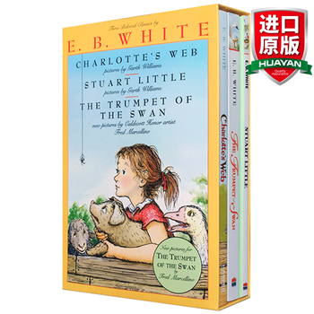英文原版 夏洛特的网 Charlotte’s Web 夏洛的网 套装三合一
