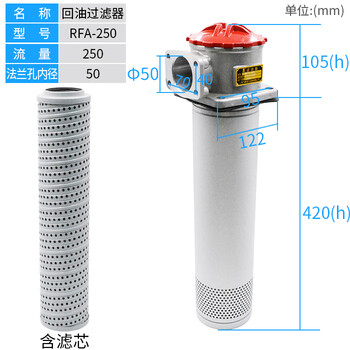 适用于液压油过滤器总成滤油器滤芯RFA-25/40/63/100/160*3/5/10/20 RFA-250*10F【图片 价格 品牌 报价】-京东