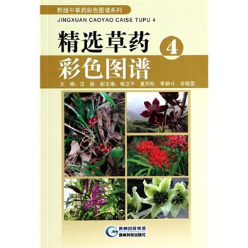 【保证正版】精选药彩色图谱4 汪毅,李朝斗 贵州科技出版社 9787553201924