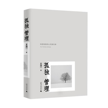 孤独管理 王浩一 广西师范大学出版社新华书店正版图书