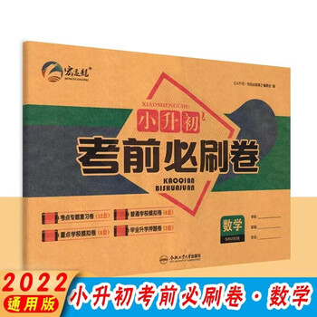 【包邮】当日发2022新版 宏远龙小升初考前必刷卷小学升学必备 数学人教版 全国通用版