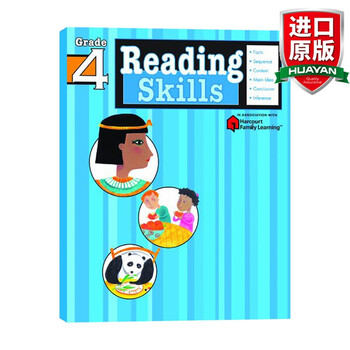 英文原版 阅读技巧4年级 Reading Skills Grade 4 Flash Kids