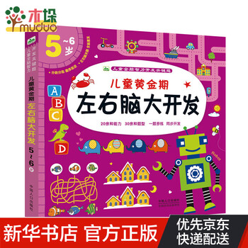 儿童黄金期左右脑大开发(5-6岁)/儿童全脑智力开发关键题