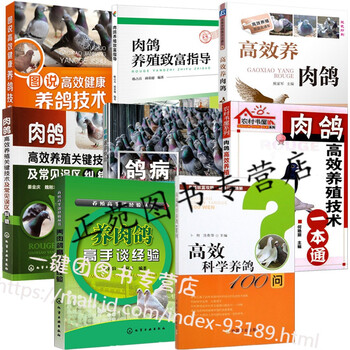 养鸽子技术书籍8册 高效养肉鸽肉鸽养殖高效科学养鸽高手肉鸽高效养殖技术一本通健康养肉鸽鸽病速诊疾病防