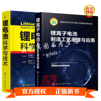 2册 锂离子电池制造工艺原理与应用+锂离子电池科学与技术 锂离子电池正负极材料电池工艺 锂电池关键技