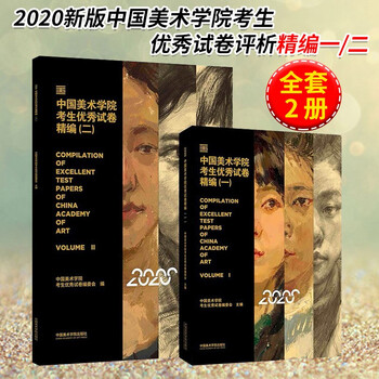2020中国美术学院考生优秀试卷评析精编一/二 中国美术学院造型基础训练美术生优秀考试教材艺考书