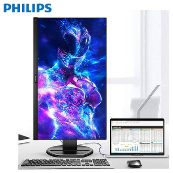 飞利浦（PHILIPS） 显示器 27英寸2K高清 IPS屏 114%sRGB广色域 Type-C 电脑显示屏 HDMI+DP接口 276B ...