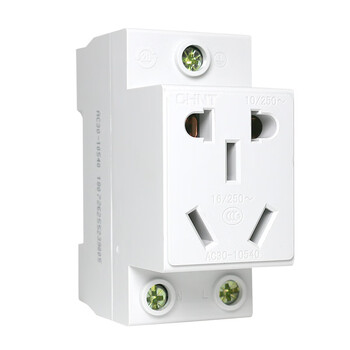 正泰(CHNT) 模数化插座五孔AC30 10530 10A 5孔二插三插配电箱导轨式安装【图片 价格 品牌 报价】-京东