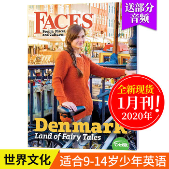 【送音频】美国儿童读物 Faces 面对 世界文化与地理杂志 9-14岁儿童英文课外读物蟋蟀童书期刊 2020年1月刊