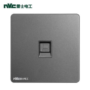 【雷士开关插座】雷士电工（NVC）开关插座 电脑插座86型六类暗装墙壁网络信息开关面板 Q3心悦系列星空灰 电工电料【行情 报价 价格 评测】-京东