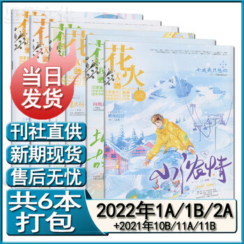 2A新期花火杂志2022年1A/1B/2A/2021年4-12月AB打包青春校园文学4AB-10A 6本【2021年10B-11B+2022年1A/1