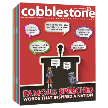 Cobblestone 鹅卵石 美国版儿童与历史科学杂志适合9-14岁儿童课外阅读蟋蟀童书期刊杂志 2018年7/8月合刊