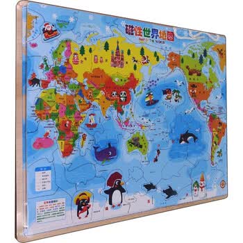 磁性世界地图