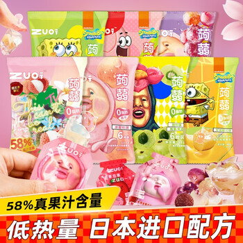 ZUO一下蒟蒻果冻96g屁桃君联名款0脂低卡魔芋布丁网红休闲零食小吃 【6袋可自选】客服留言或备注【图片 价格 品牌 报价】-京东