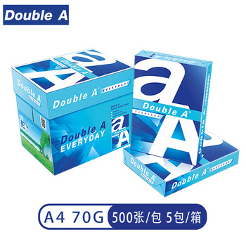 【Double ADouble A 70g A4】Double A 70g A4 复印纸500张/包 5包/箱（2500张）【行情 报价 价格 ...