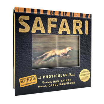 光与影视觉书系列 非洲动物 会动的3D翻翻书 Safari A Photicular Book 进口