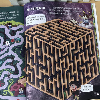 走迷宫大冒险书籍游戏专注力儿童幼儿园小学生4-6-10岁高难度 (增加难度 加厚版)大迷宫