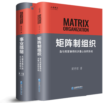 【企业组织形式合集】矩阵制组织：鱼与熊掌兼得的多重心协同系统 + 事业部制：大船变舰队的企业发展模式  梁学荣著 企业管理出版社