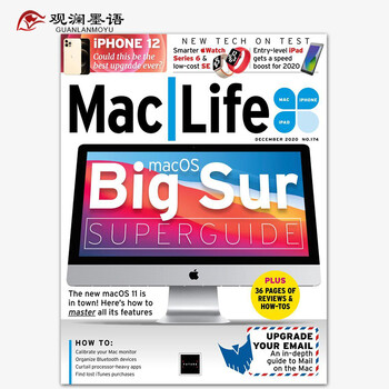 Mac Life 苹果生活电子科技杂志 2020/2021年单期可选 美国电子产品杂志 2020年12月刊